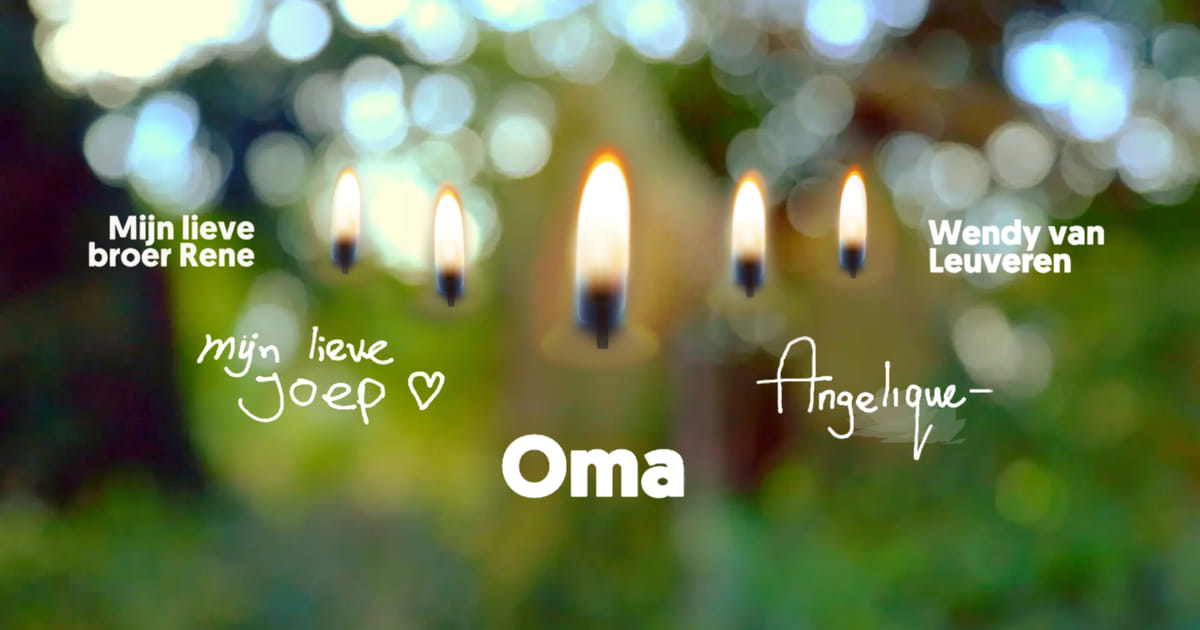 Kaarsjes voor mensen die we missen - Ik mis je